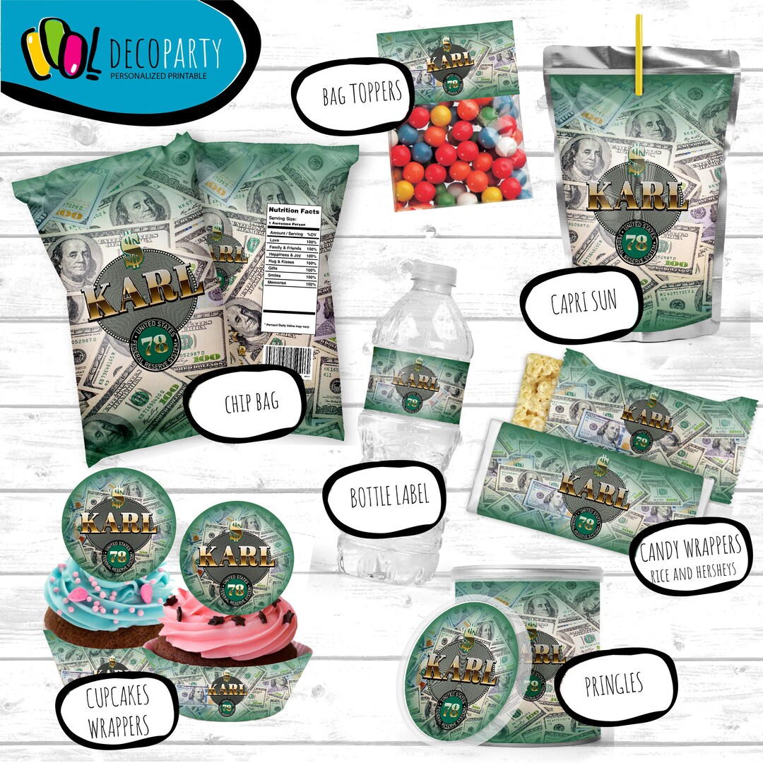 Money Maker Party Decoration Pack, Dollar Party Decorations Pack, Money ...
