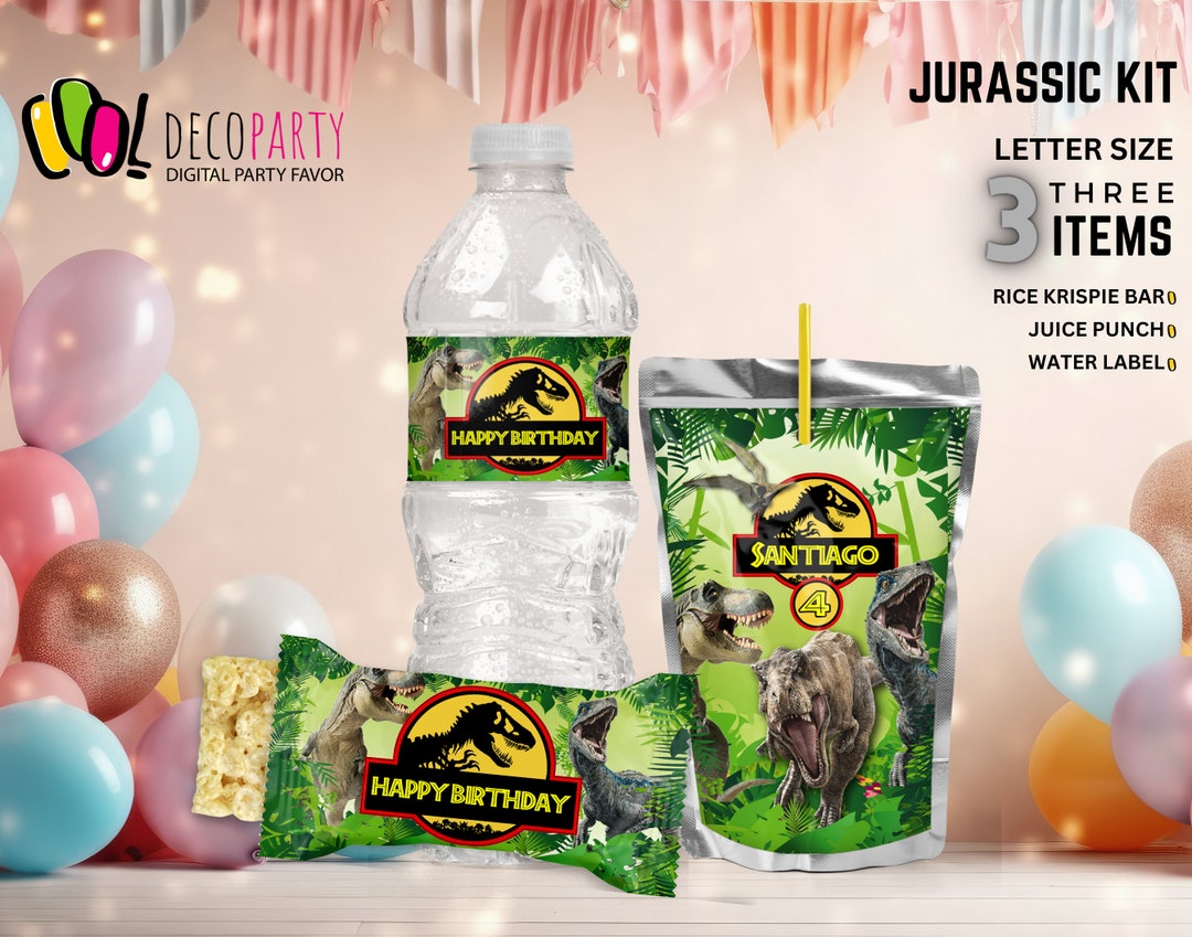 Jurassic Decoration Party Bundle, Jurassic Party Favors, Jurassic ...
