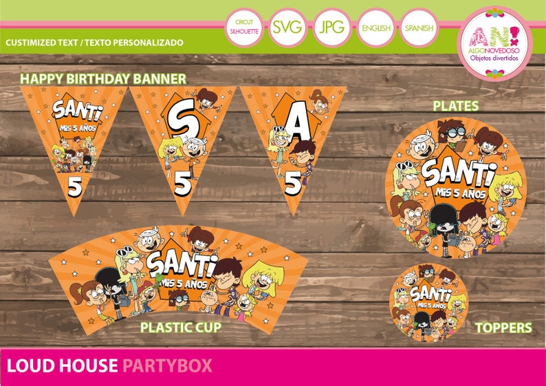 The Loud House Party Digital Kit the Loud House Birthday - Etsy