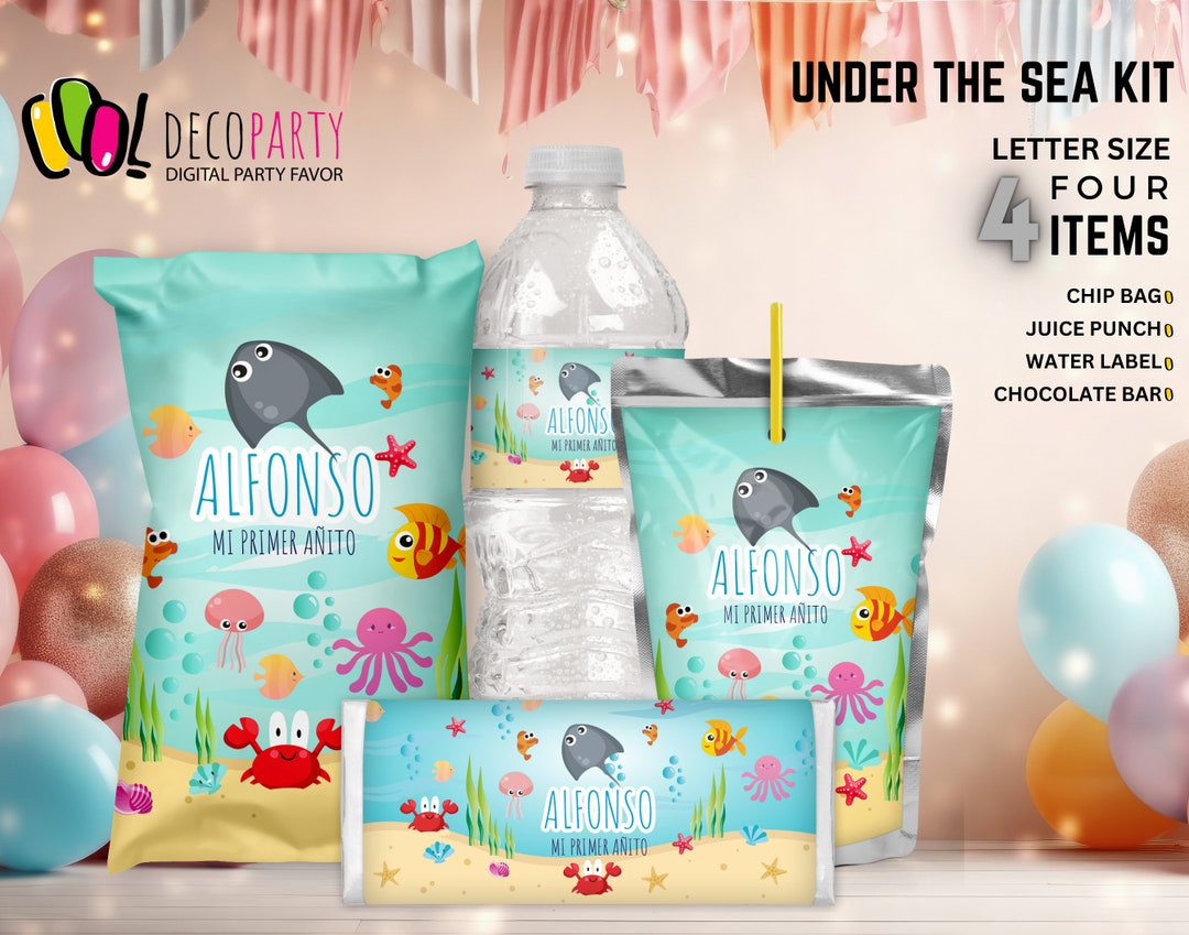 BUNDLE 4 Under the Sea Birthday Party Decoration, Under the Sea Party ...