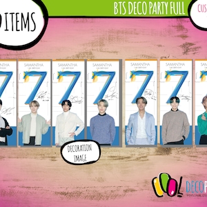 BTS Printable Personalized Kit for Birthday Decoration. BTS Party ...
