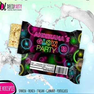 Glow Birthday Party Favors Bundle, Glow Custom Party Decor, Let's Glow ...