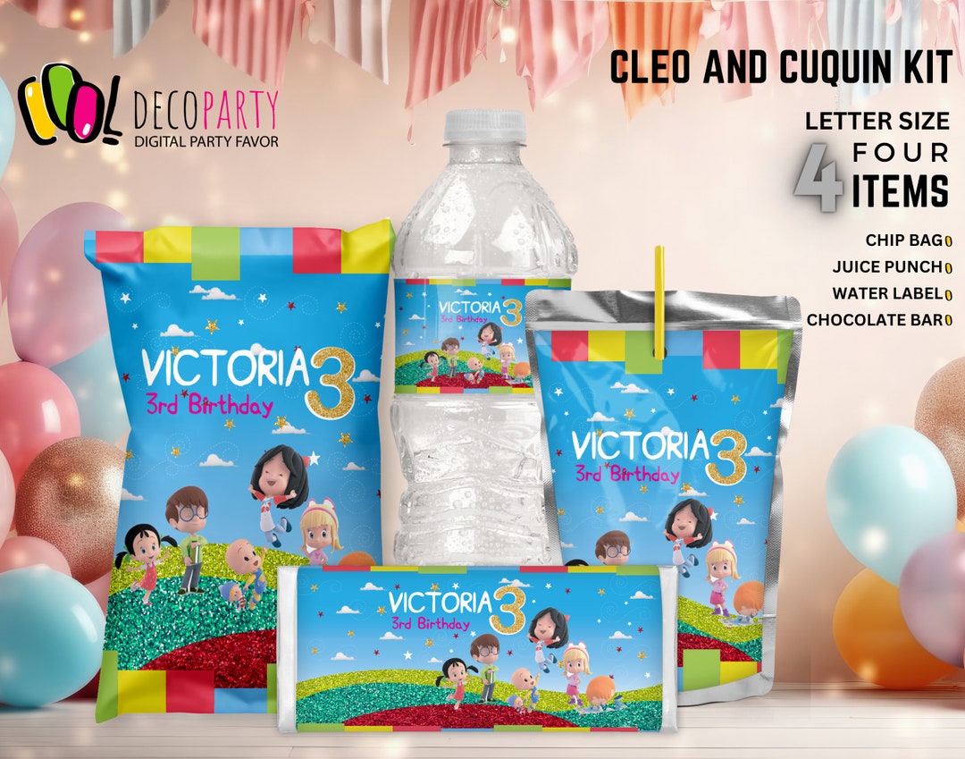 Cleo and Cuquin Birthday Party Decoration, Kit Printable, Custom Texts ...