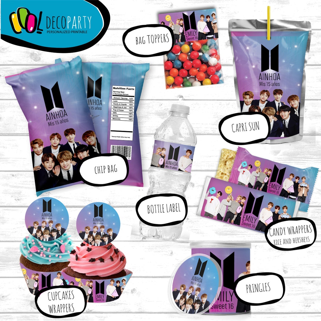 KPOP Party Decoration Pack, BTS Birthday Party Favors, Bts Kpop Party ...
