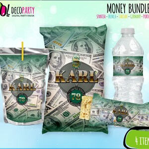 Money Birthday Party Decoration Pack, Dollar Party Decorations Pack ...
