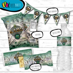 Money Maker Party Decoration Pack, Dollar Party Decorations Pack, Money ...