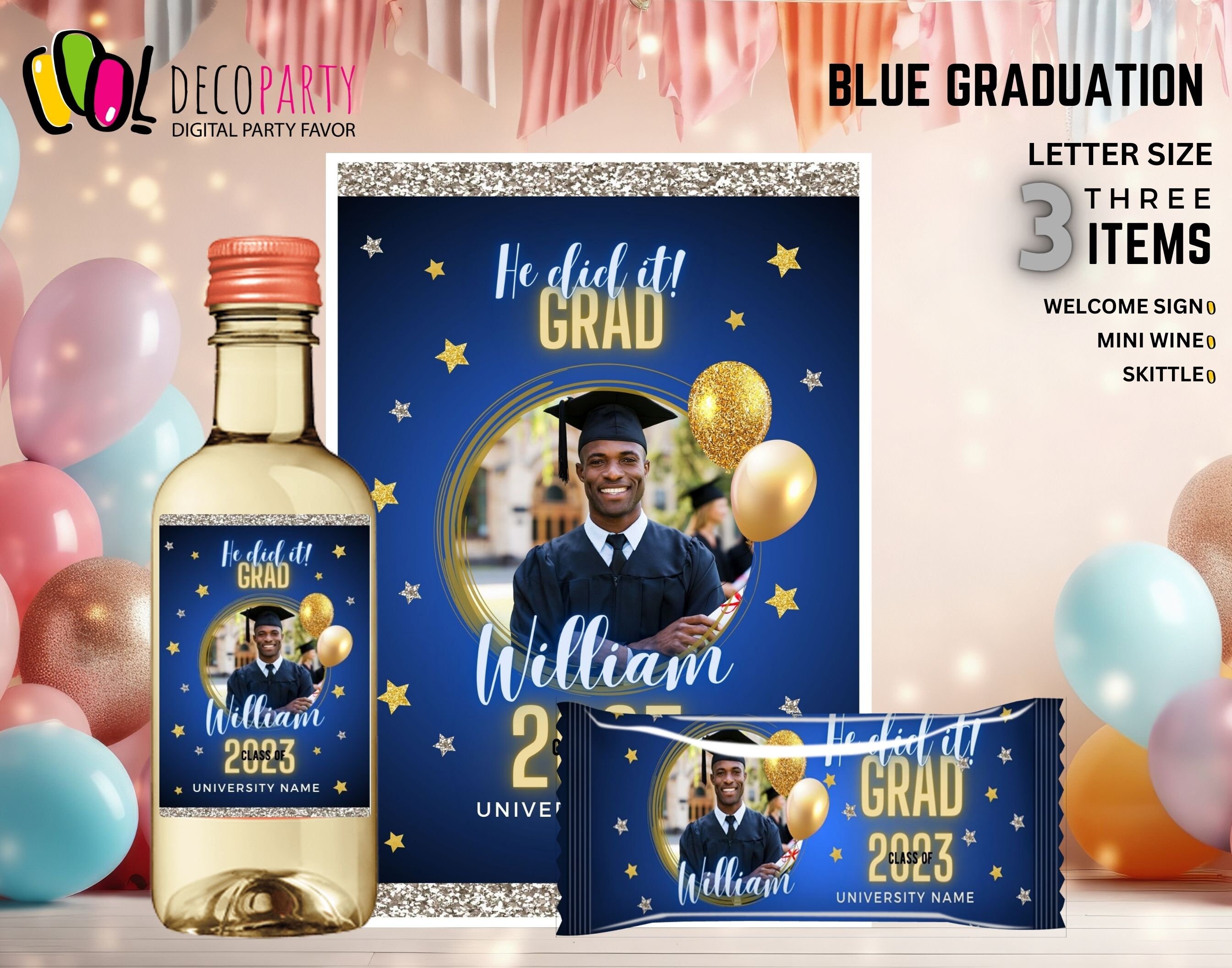 Class of 2025 Graduation Favors Blue Custom Pack, Graduation Ceremony ...