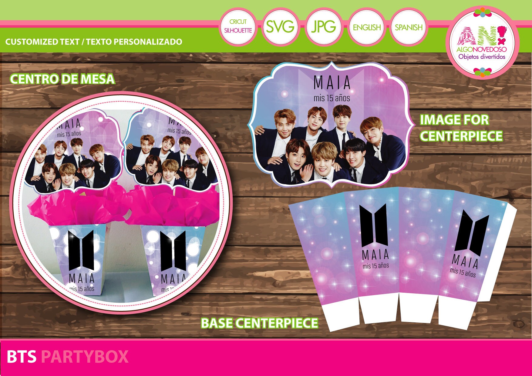 BTS digital printable KPop party kit decorations Banner | Etsy España