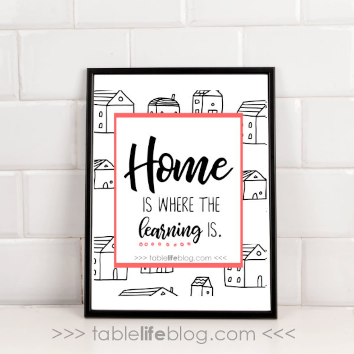 Home is Where the Learning is Homeschool Room Print - Etsy