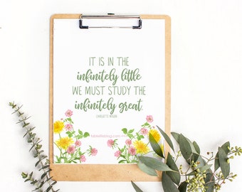 Printable Charlotte Mason Quotes Beautiful Watercolor - Etsy