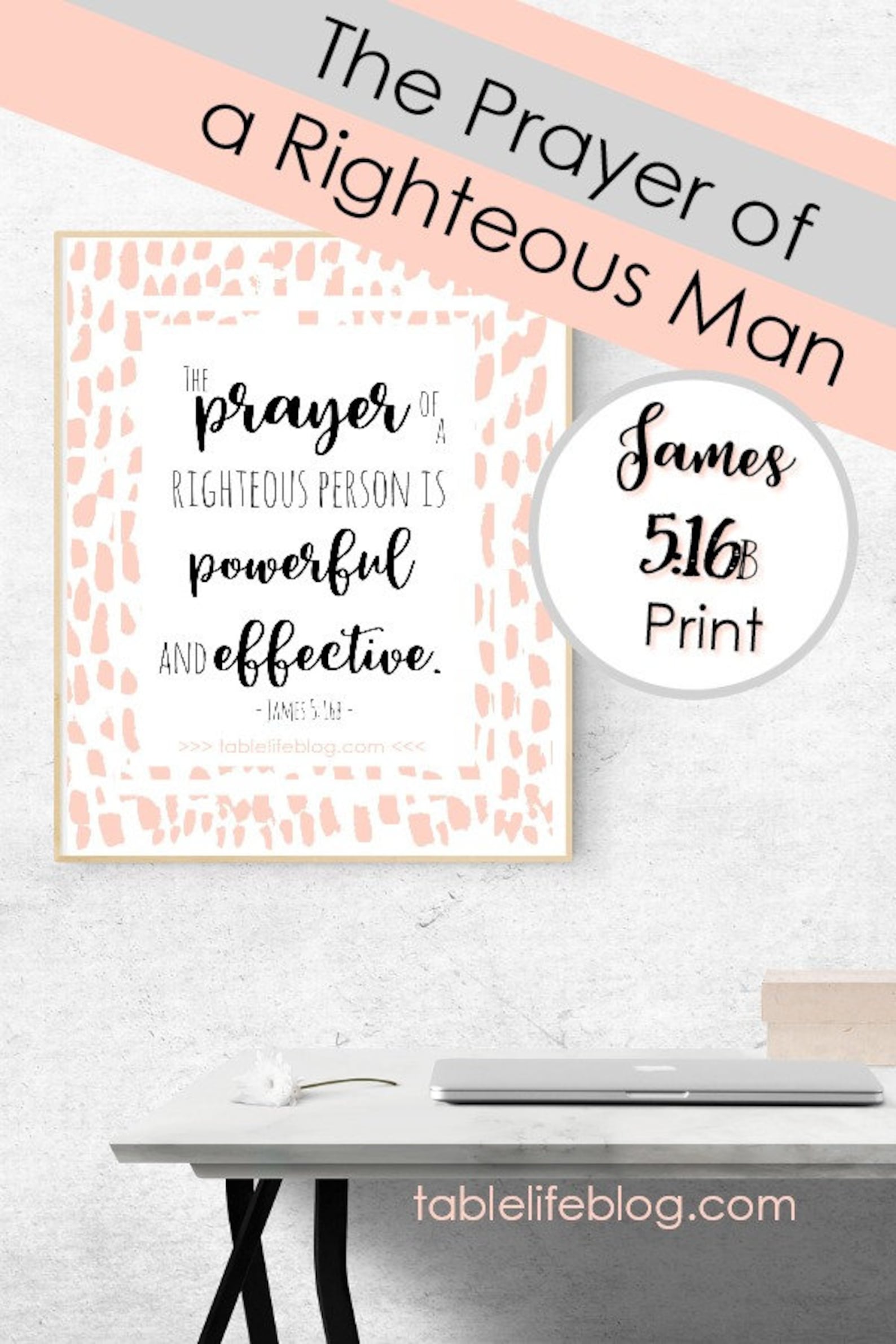 The Prayer of a Righteous Man Printable Art - Etsy
