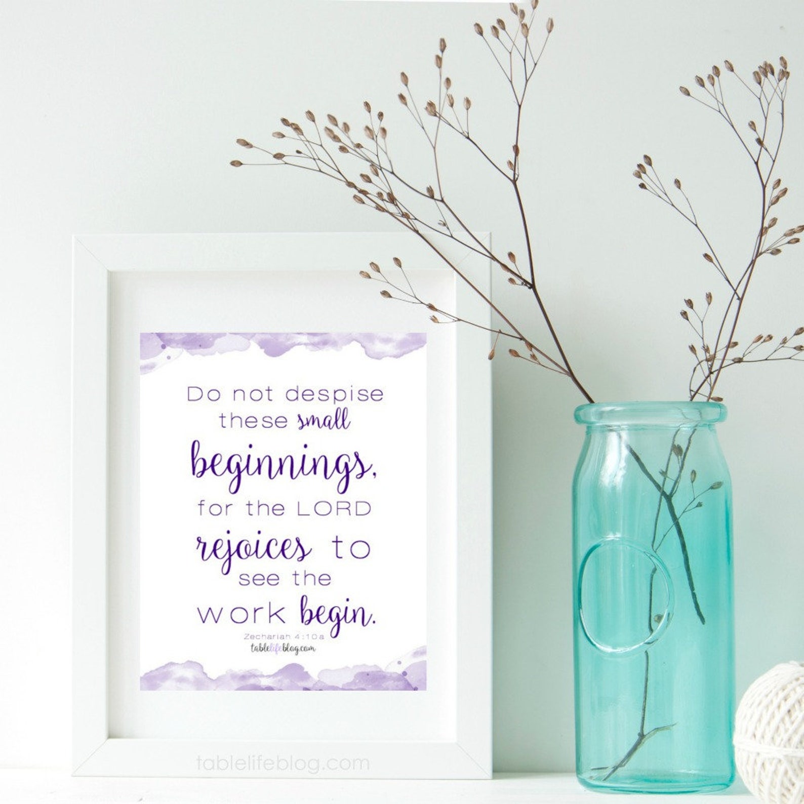 Zechariah 4:10 Scripture Art Printable - Etsy