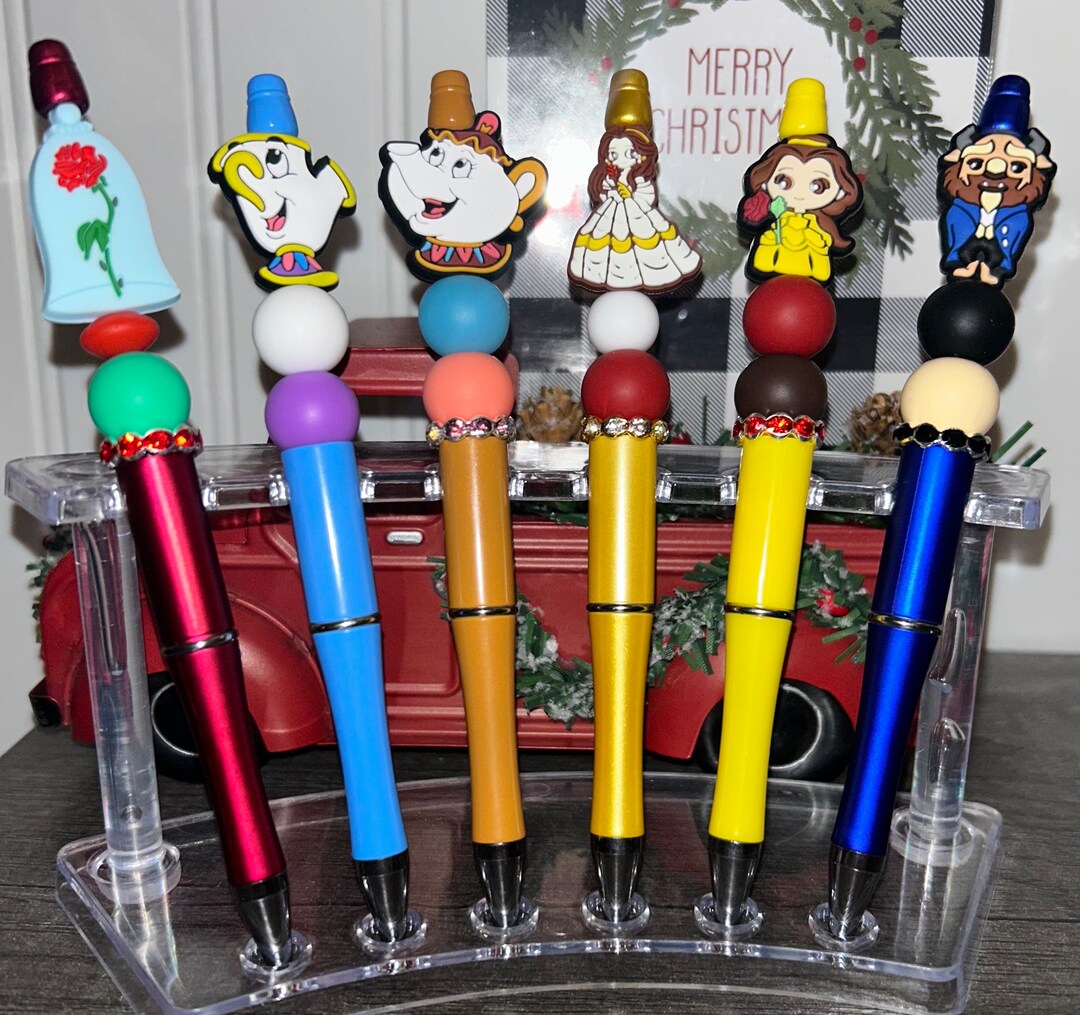Beaded Briwn Hair Princess and Friends Pen-beadable Pen - Etsy