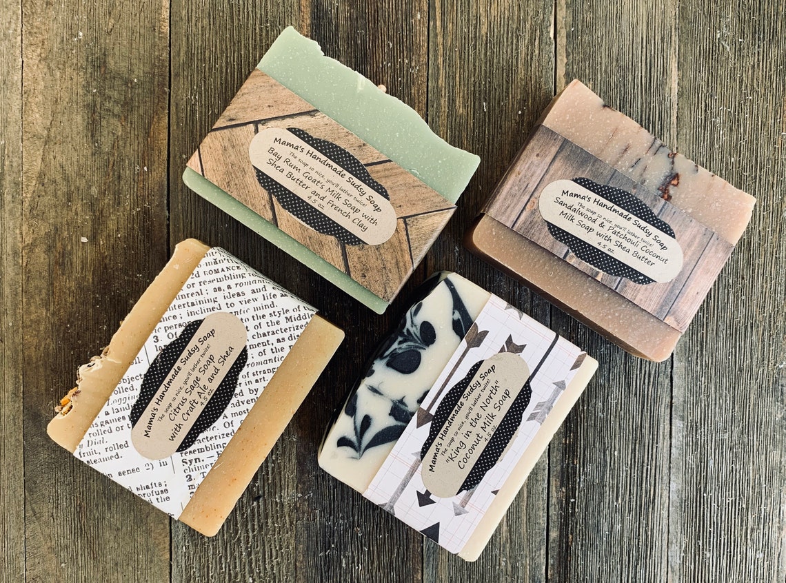 4 Pack Mens Soap / Shipping Included / Gift Wrapped / - Etsy
