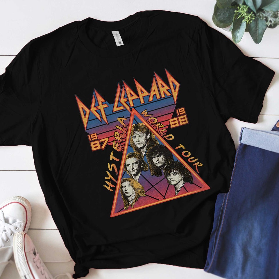Def Leppard Hysteria Tour 80S T-Shirt, Rock And Roll sold by Emma Lewis ...