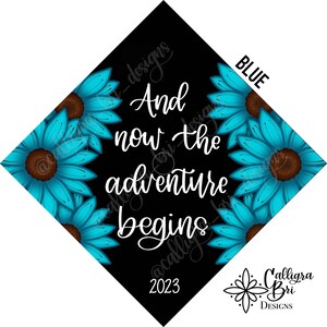 Now the Adventure Begins Grad Cap Topper Graduation Gift - Etsy