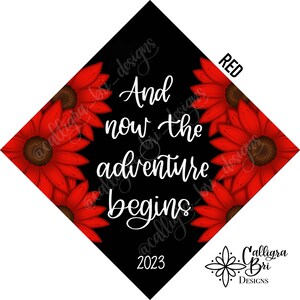 Now the Adventure Begins Grad Cap Topper Graduation Gift - Etsy