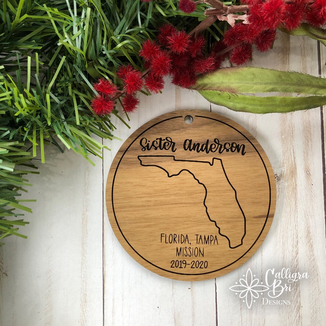 Missionary Mission Ornament Decoration Unique Custom Gift Keepsake ...