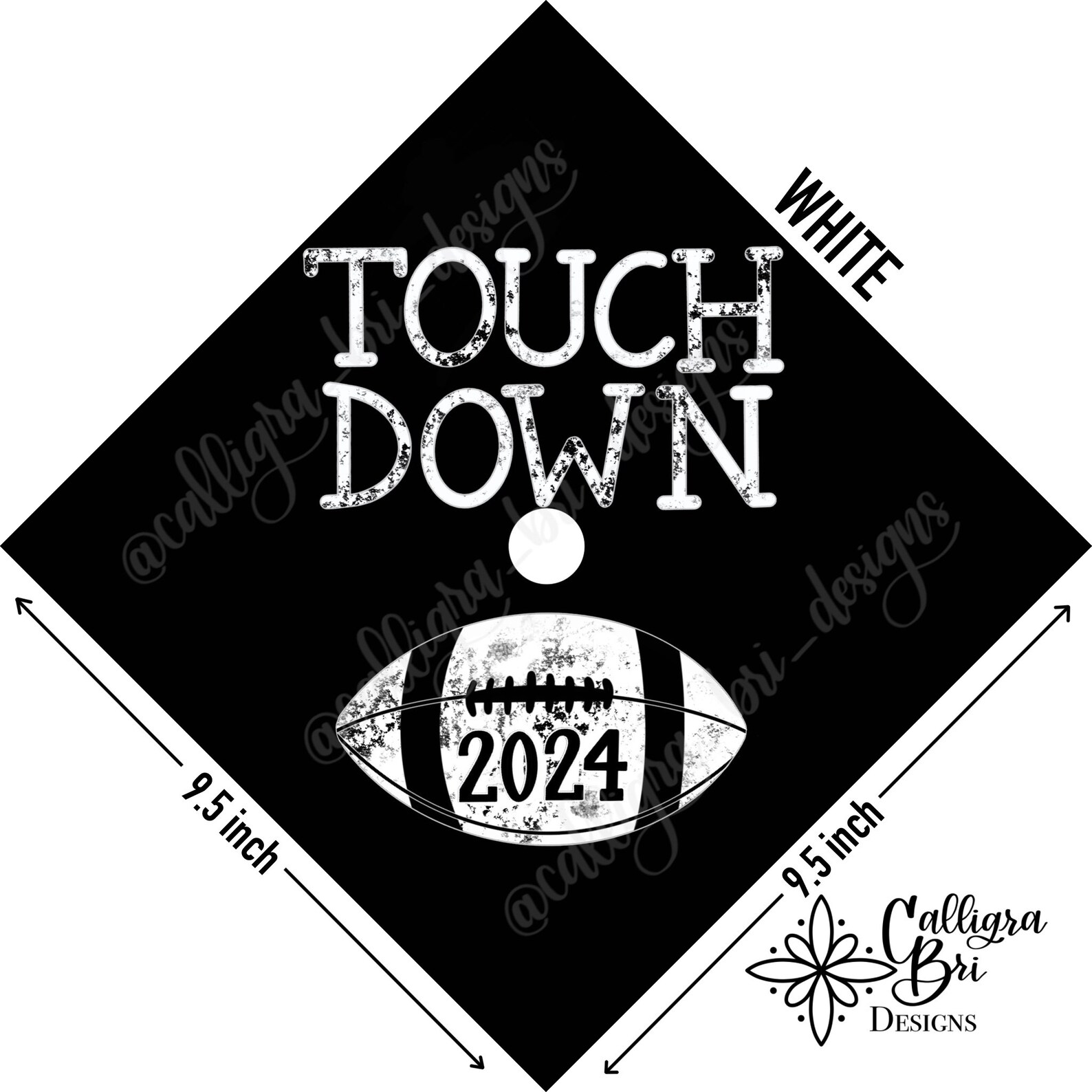 Football Athlete Touch Down Grad Cap Topper Graduation Gift Tassel ...