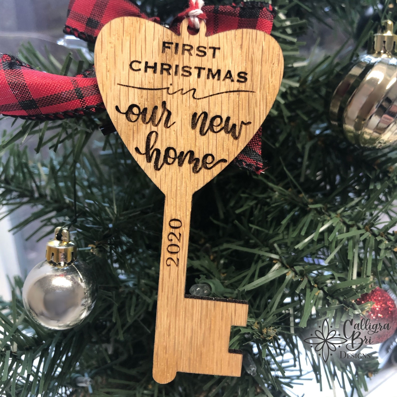 NEW HOME KEY Ornament Decoration Custom Gift-our First | Etsy