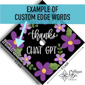 Thanks Chat GPT- AI Joke- Grad Cap Topper Graduation Gift- Tassel ...
