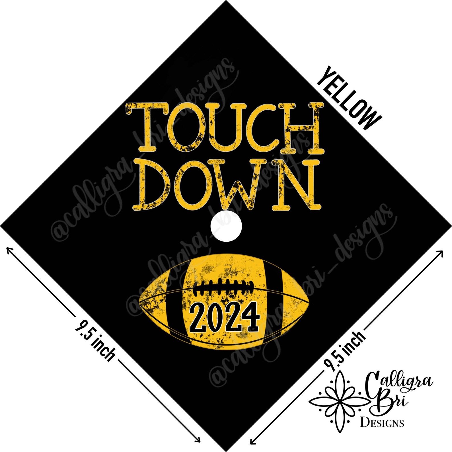 Football Athlete Touch Down Grad Cap Topper Graduation Gift Tassel ...