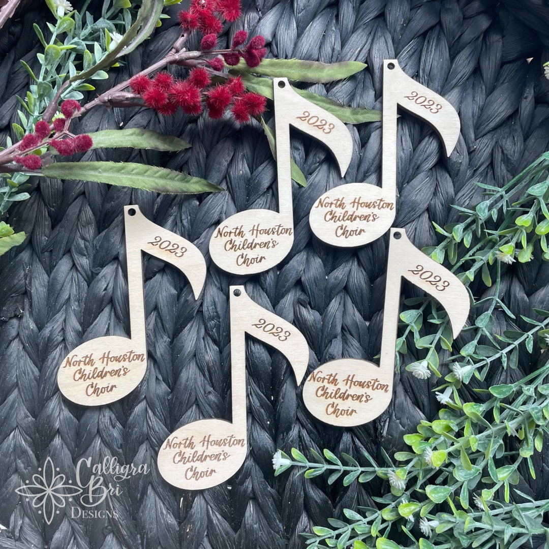 BULK- Music Note Ornament— Piano Recital Student Gift Decoration Custom ...