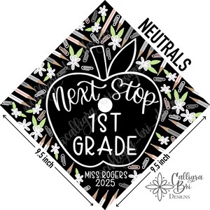 Next Stop Grad Cap Topper Graduation Gift Tassel Custom Grad Quote Grad ...