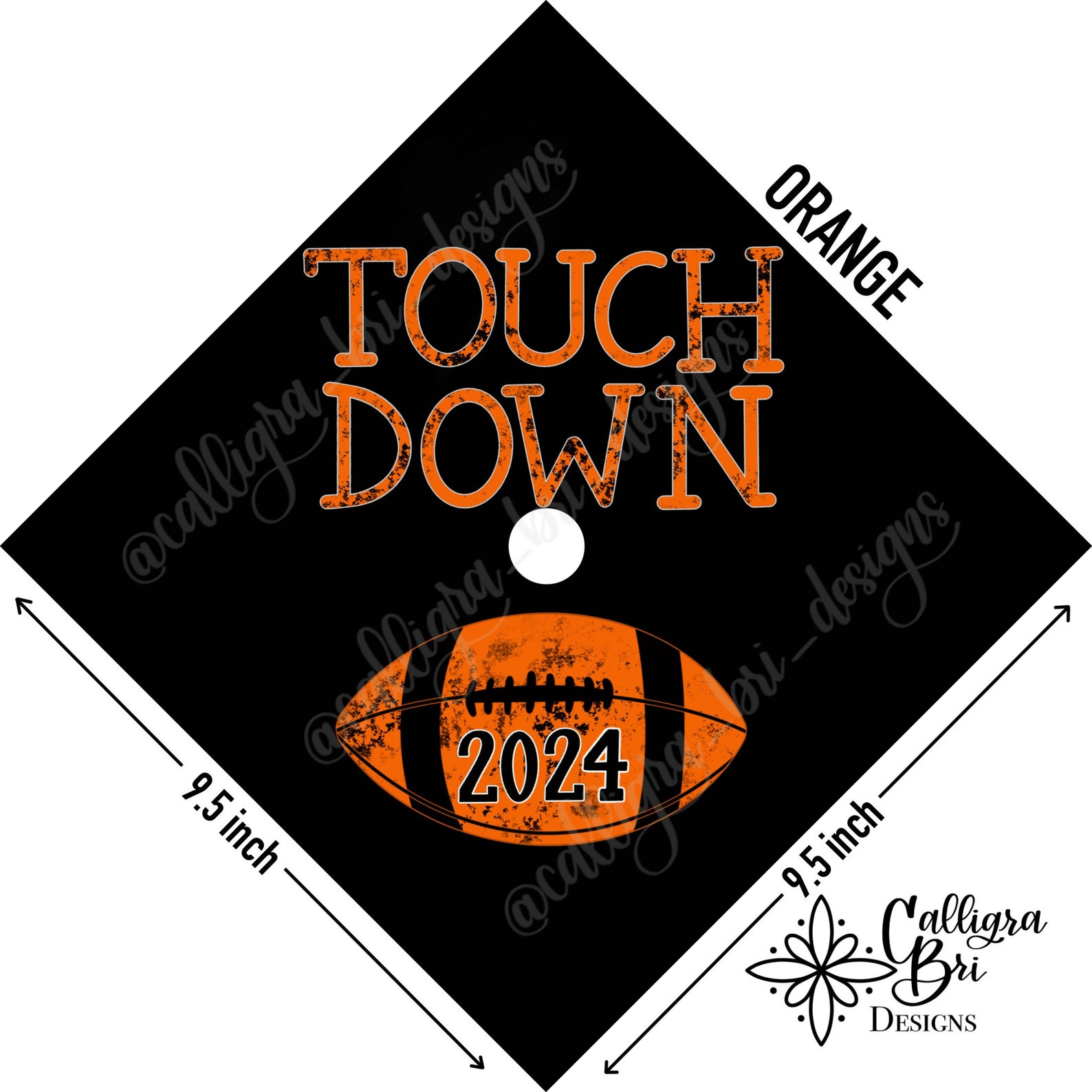 Football Athlete Touch Down Grad Cap Topper Graduation Gift Tassel ...