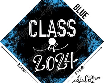 Shiny Gold Graduation Cap With Tassel 2024 Date Drop Blank Grad Cap for ...