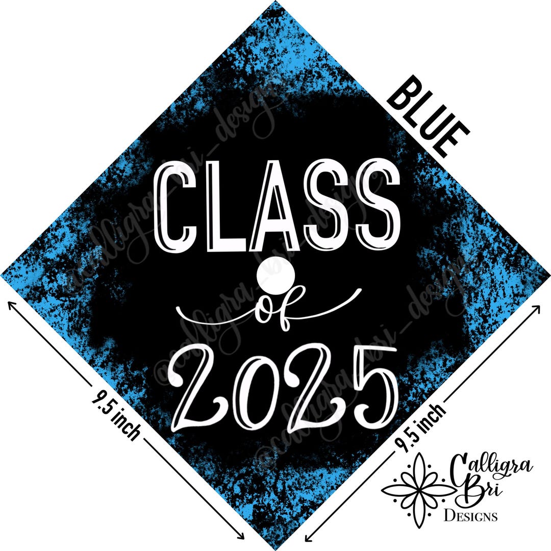 Class of 2025- Grunge Grad Cap Topper Graduation Gift Tassel Custom ...