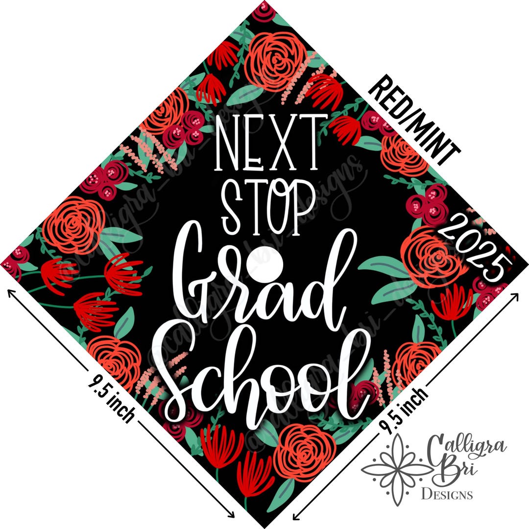 Next Stop Grad School- Grad Cap Topper Graduation Gift Tassel Custom ...
