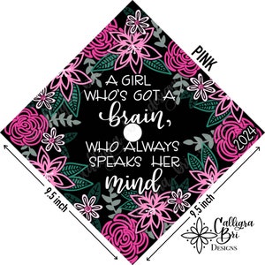 Mulan Girl Whos Got a Brain Always Speaks Grad Cap Topper Graduation ...