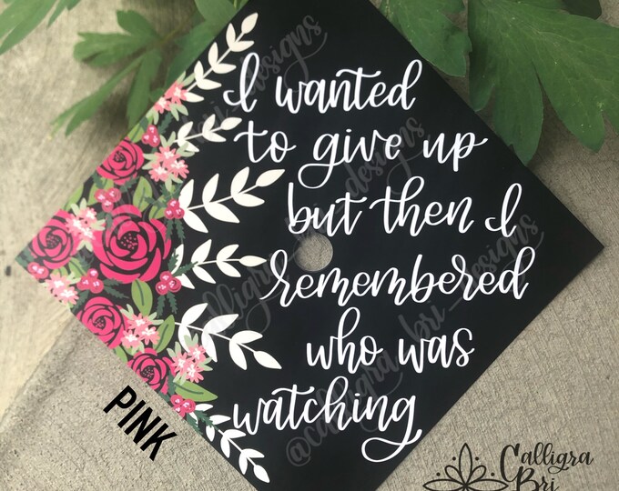 Grad Cap Topper Graduation Gift Tassel Custom Grad Quote Grad - Etsy