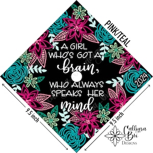 Mulan Girl Whos Got a Brain Always Speaks Grad Cap Topper Graduation ...