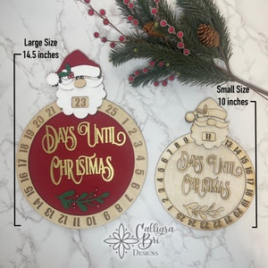 DIY Kit- Santa Clause Countdown to Christmas- Days Until Christmas ...