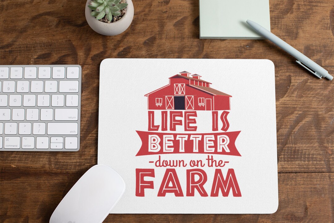 Farm Life Mouse Pad – Cute Desk Decor, Fun Gift - Etsy