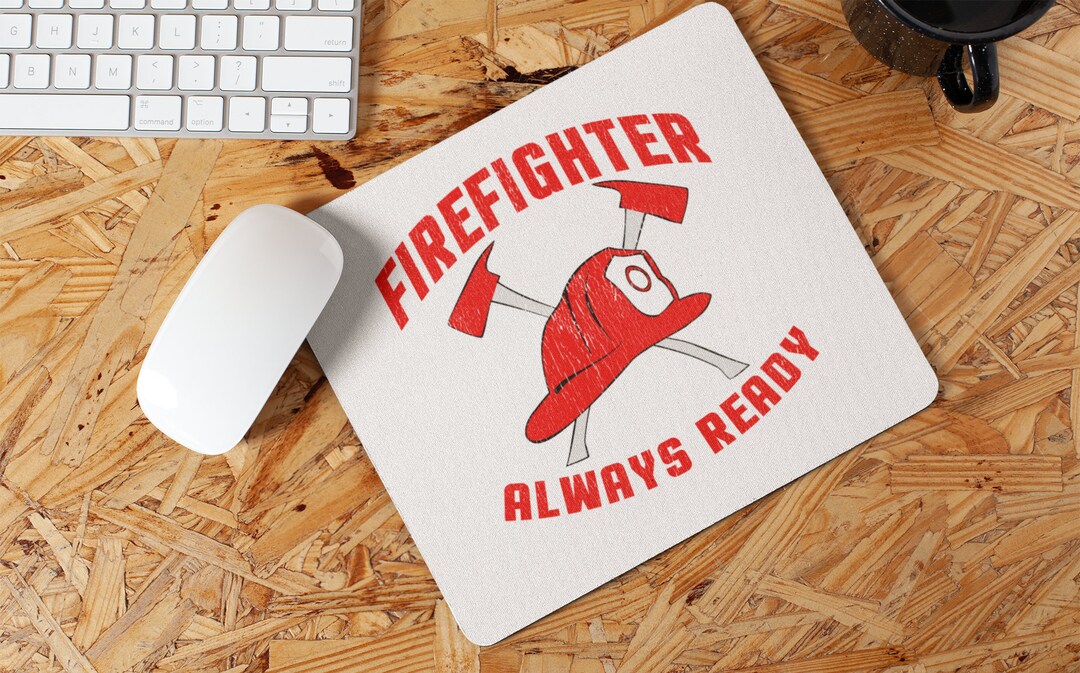 Firefighter Mouse Pad: Funny Firefighting Gift - Etsy
