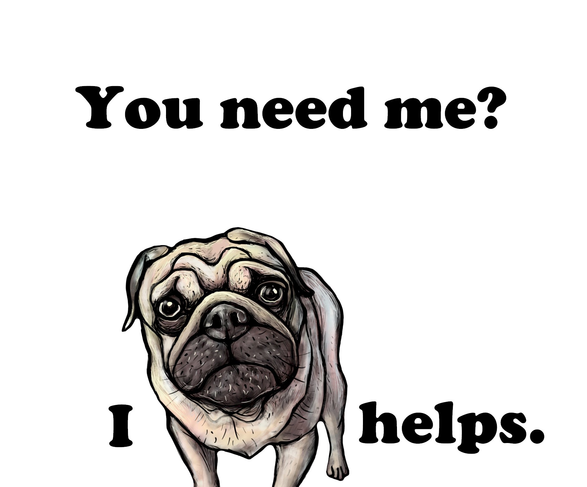 Cute Pug Computer Desk Office Mouse Pad. Dog Mouse Pad. Cute - Etsy