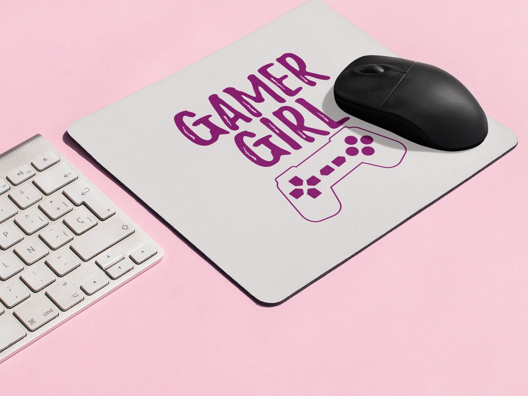 Girl Gamer Mousepad, Female Gamer Desk Mouse Mat, PC Games Mouse Pad ...
