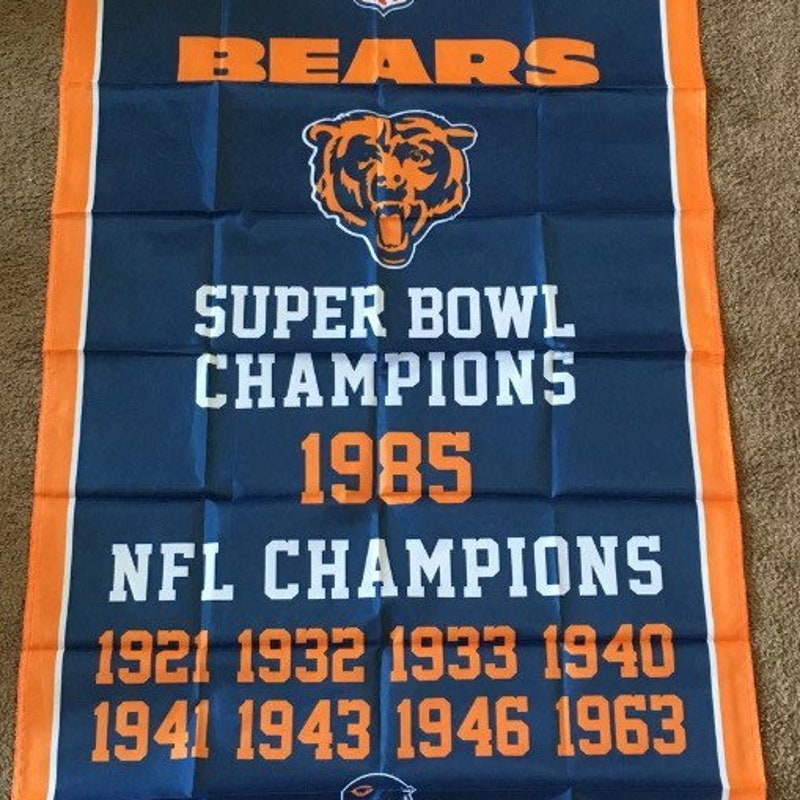 Chicago Bears Banner Flag - Etsy
