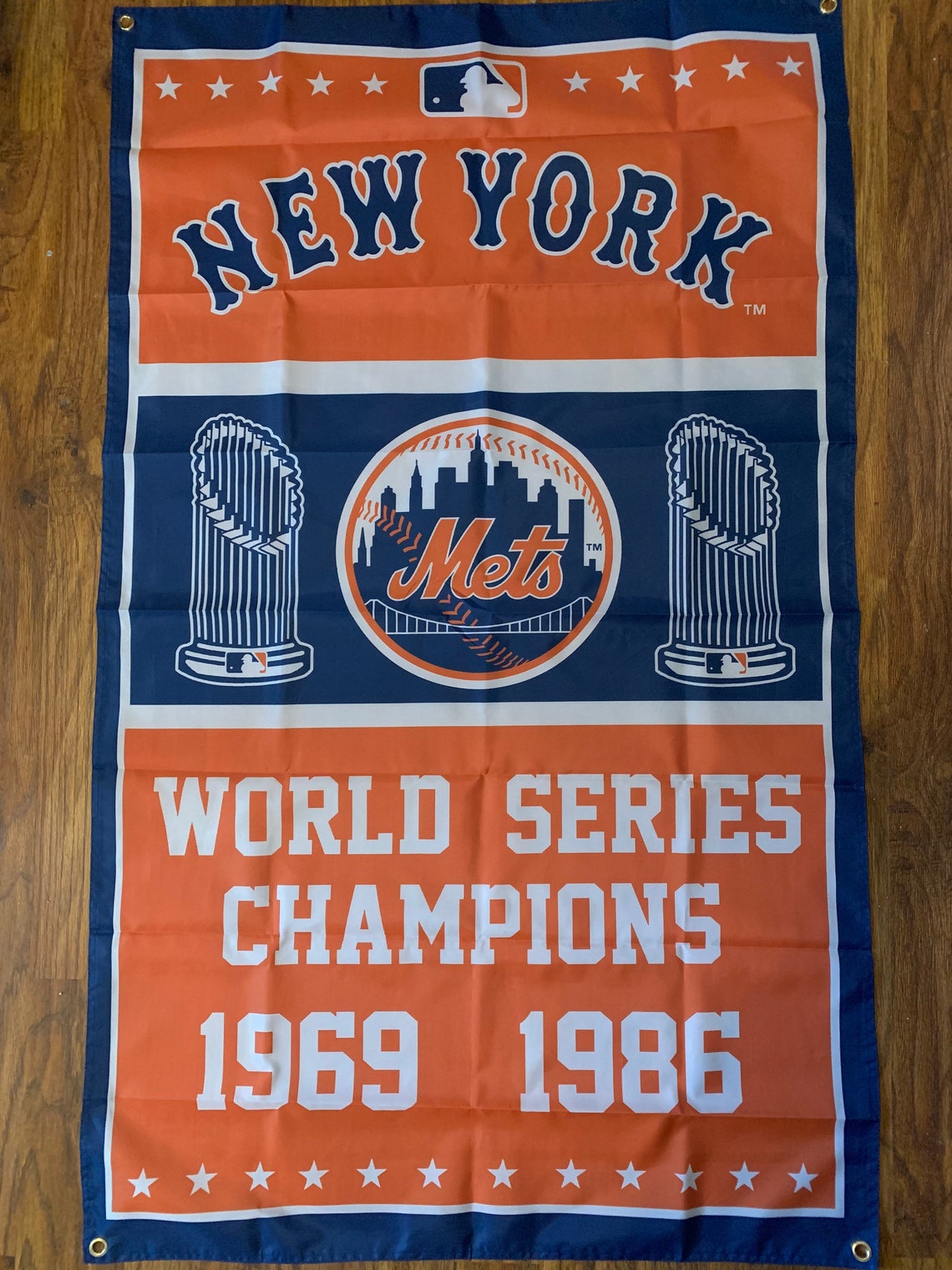 New York Mets World Series Championship Banner Flag - Etsy