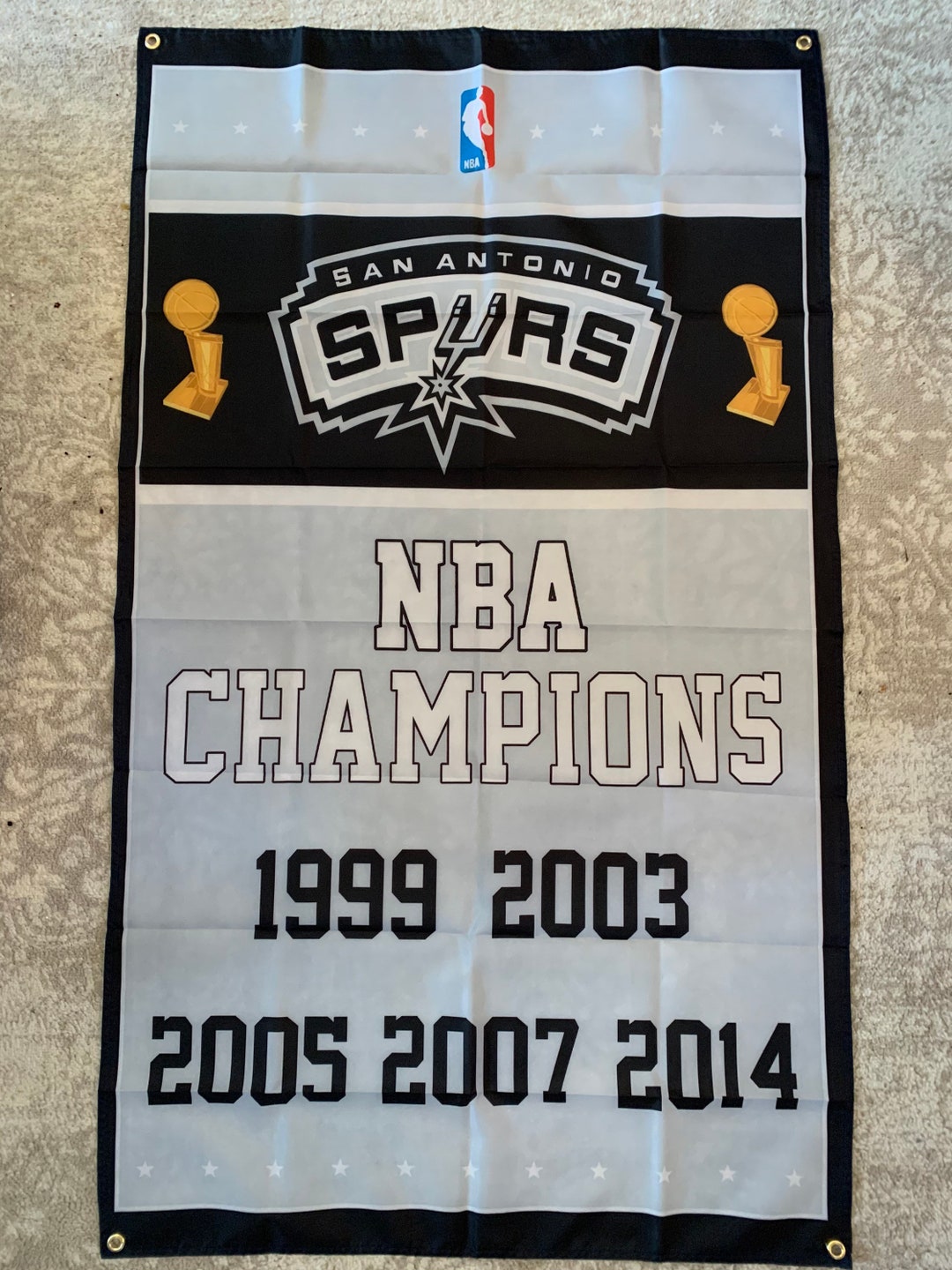 San Antonio Spurs NBA Finals Championship Banner Flag - Etsy