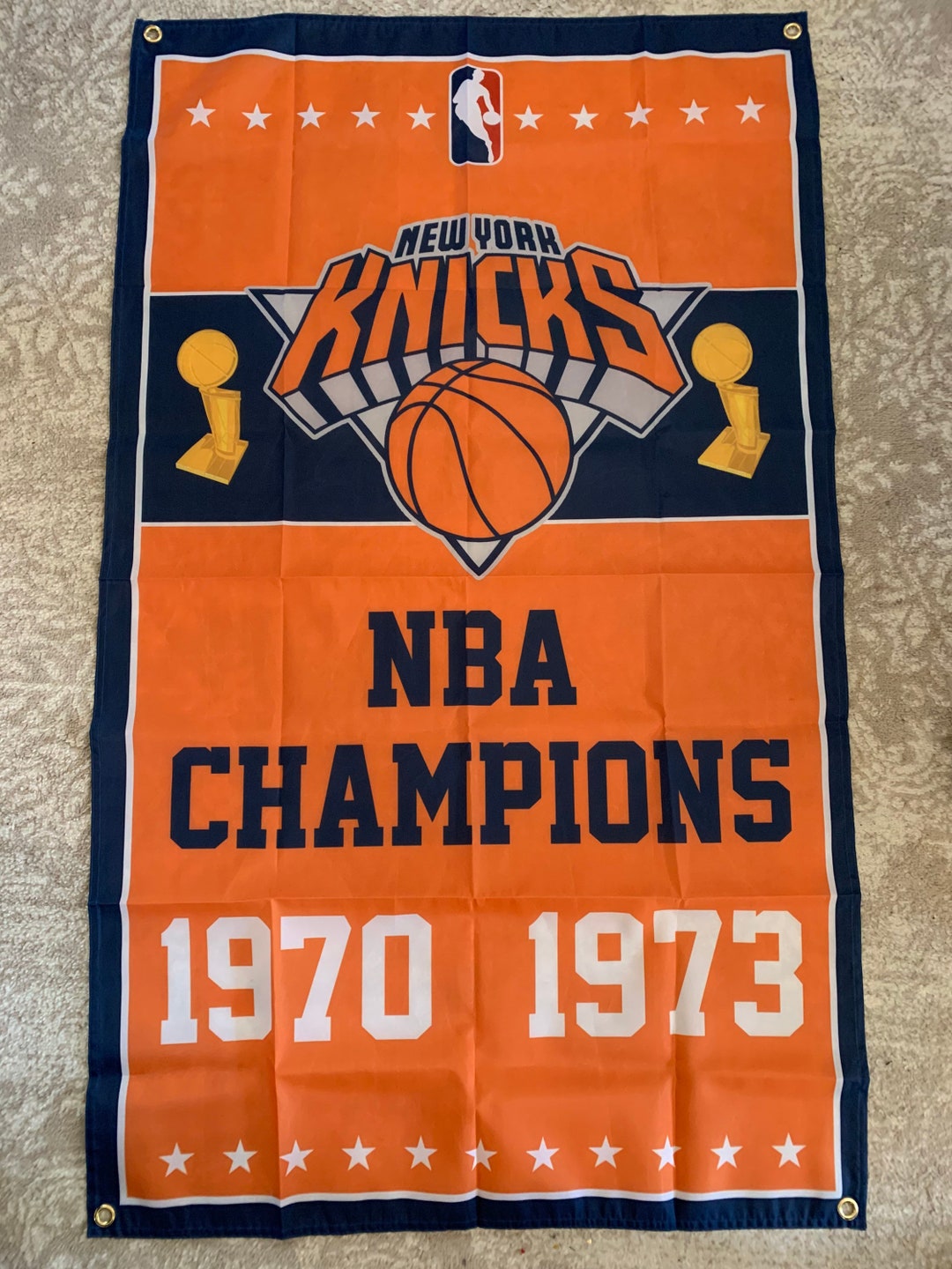 New York Knicks NBA Championship Banner Flag - Etsy
