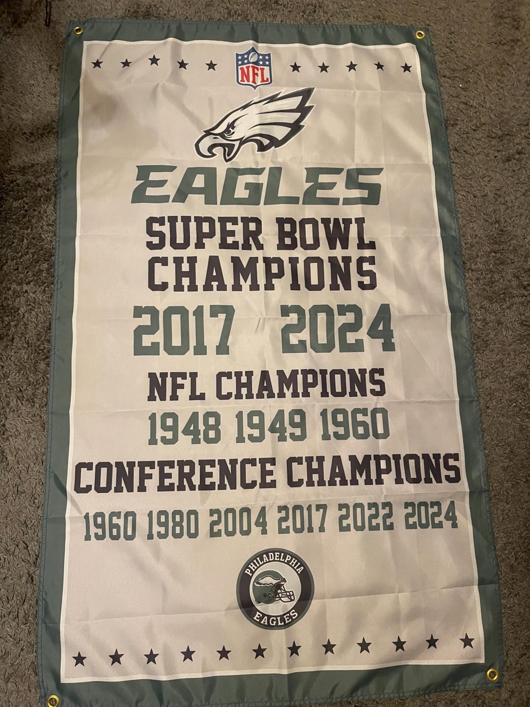 Philadelphia Eagles “A” Championship Wall Banner Flag - Etsy