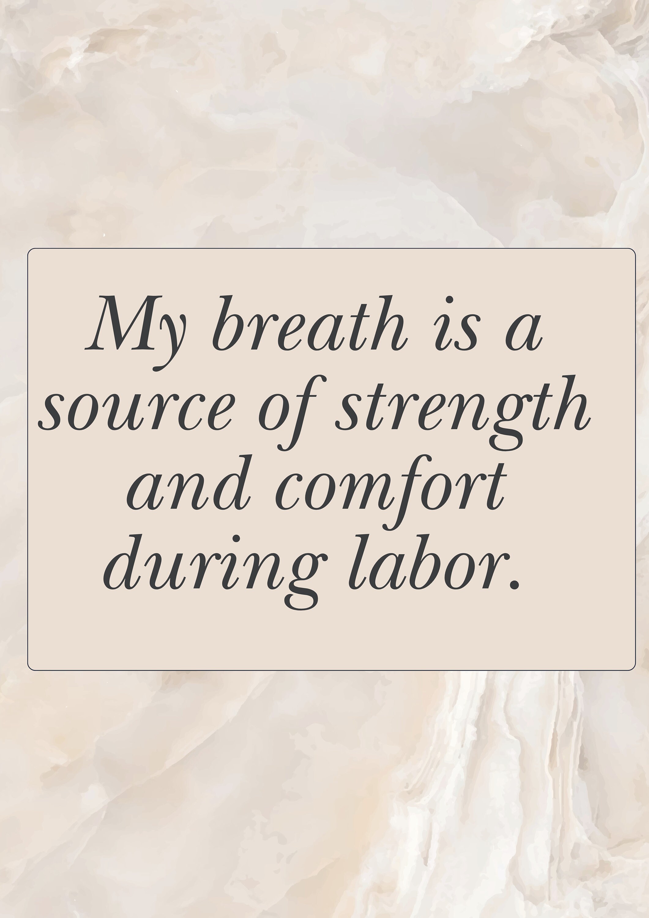 32 Positive Birth Affirmation Printable Cards Birth Quote Baby Shower ...