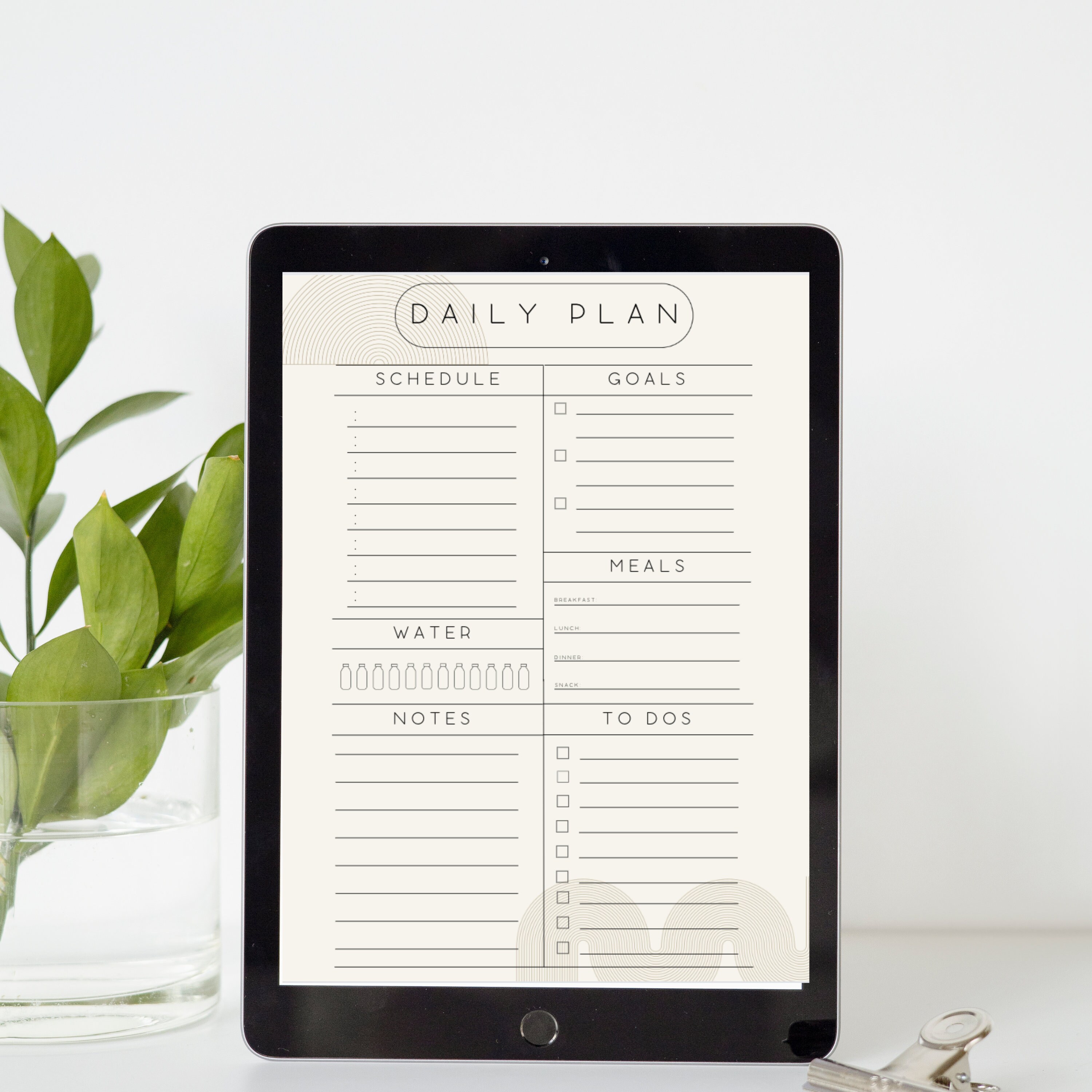 Minimalist Printable To-do List Bundle, Daily Planner, Monthly Planner ...