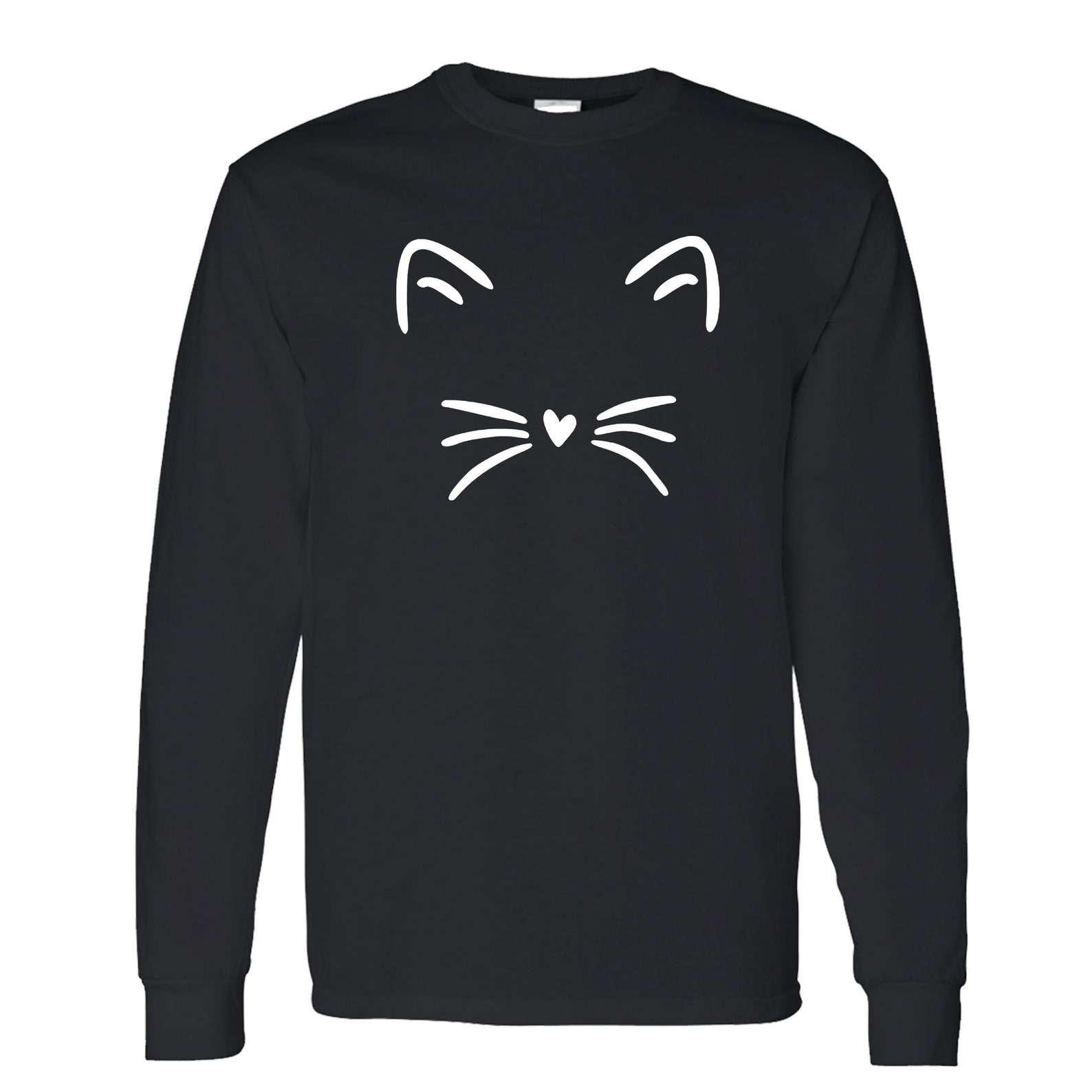 Cute Cat Men's Long Sleeve T-shirt | Etsy