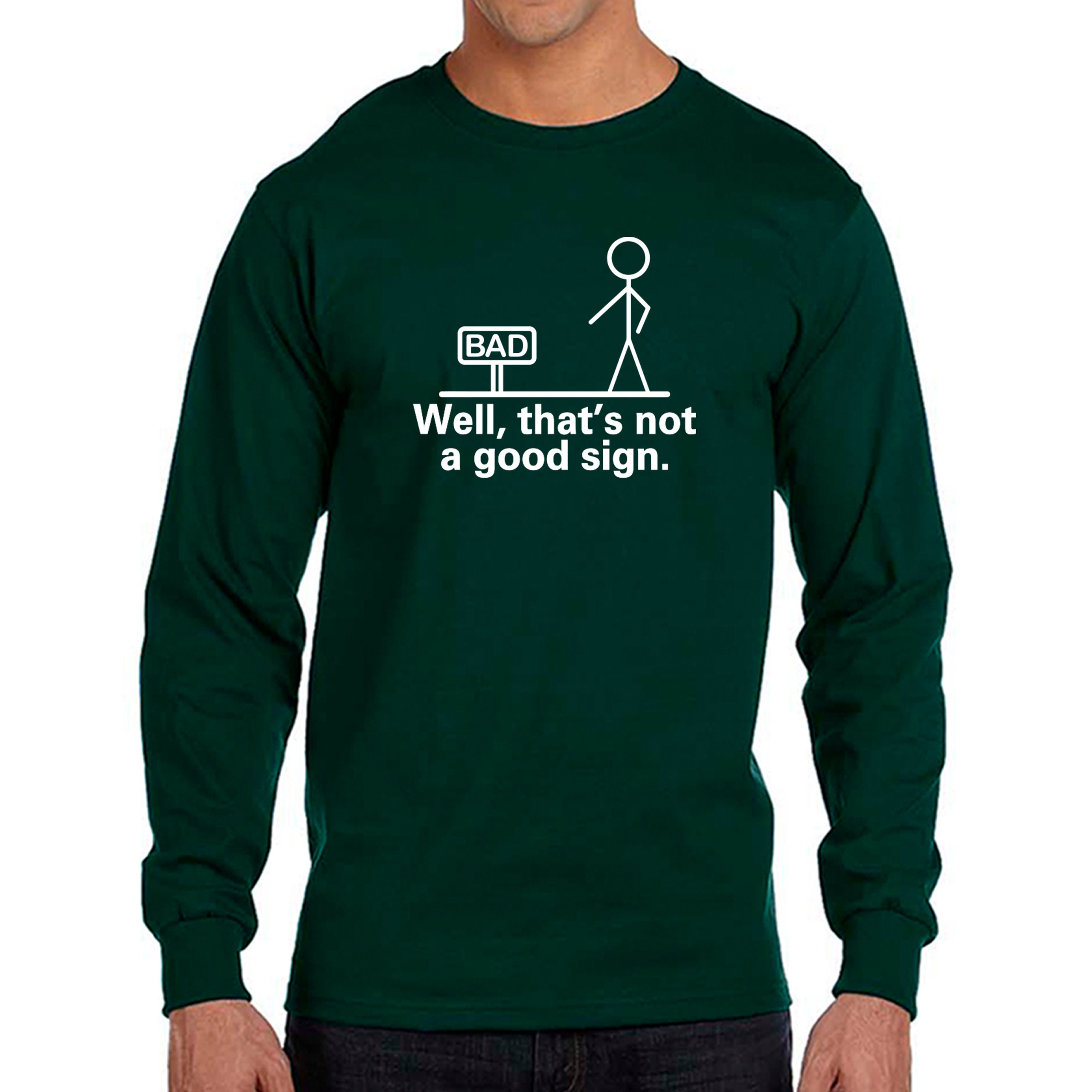 Well That's Not a Good Sign Men's Poly-cotton Long | Etsy