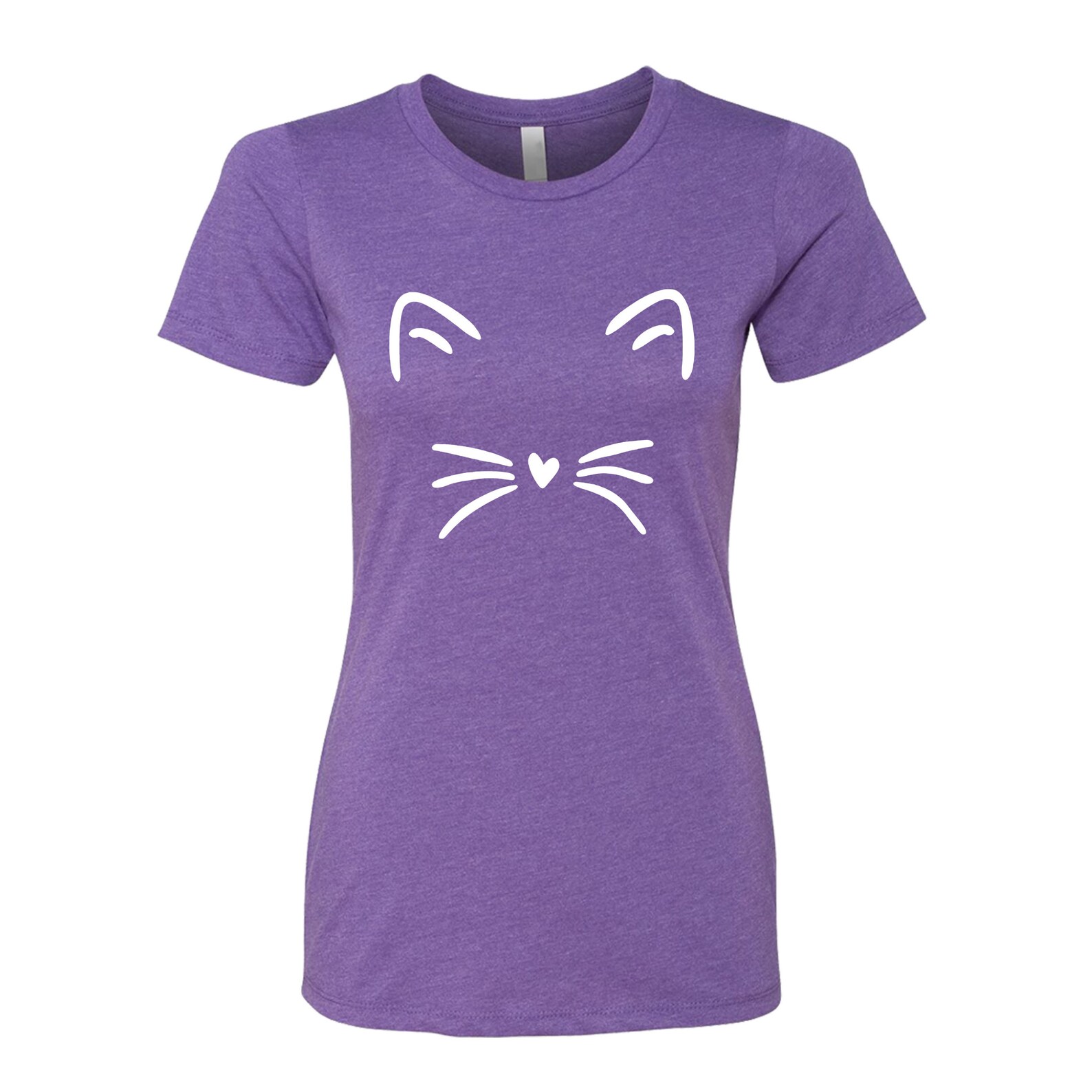 Cute Cat Women's Poly-Cotton T-shirt | Etsy